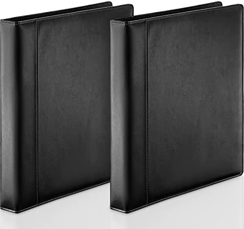 Marspark 2 Pcs Vintage Hardback 3 Ring Binder Professional Leather ...