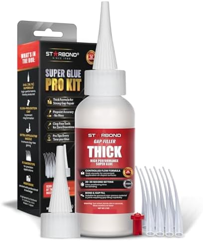 Amazon.com: Starbond Thick Super Glue Pro Kit (2 oz) – Gap-Filling CA ...