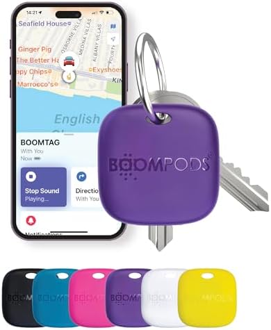 Boompods Boomtag Rechargeable Bluetooth Tracker Tag - Ocean Plastic ...