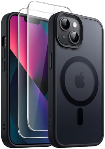 Amazon.co.jp: JETech 3 in 1 iPhone 13 mini 5.4 インチ用 マグネット ケース 2枚強化ガラス ...