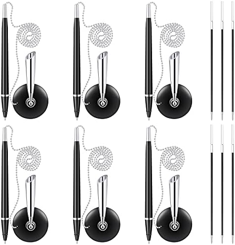 1InTheOffice Pen with Chain 7mm, Security Pen Chain, Desk Pen with Ball ...