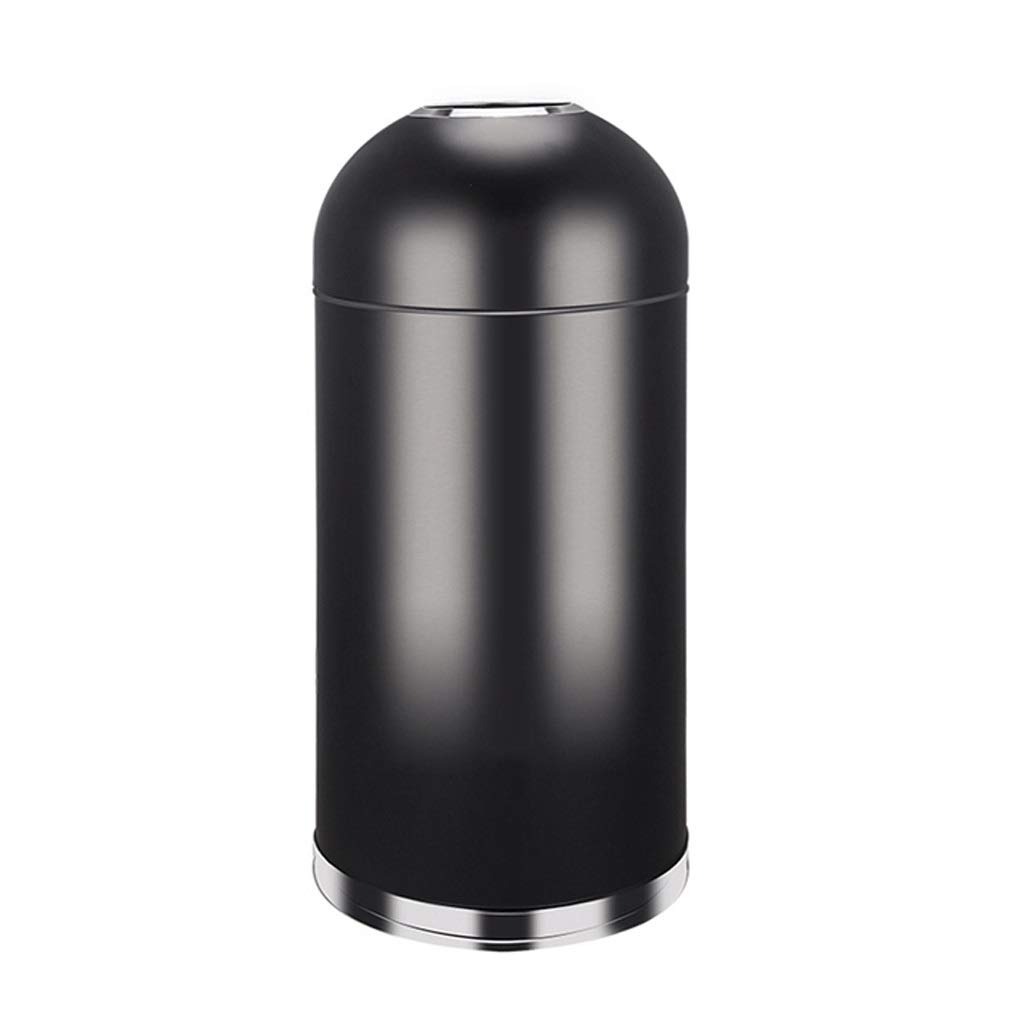 Amazon.com: Trash cans Indoor Outdoor Stainless Steel Barrel-Shaped ...