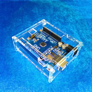 Clear Computer Case Enclosure Box w/ Movable Lid Cover for Arduino UNO ...