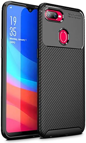 BOUNCEBACK Oppo F9 Pro Back Case Cover Carbon Fiber Slim TPU Soft Shock ...