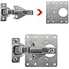 4 PCS Hinge Repair Plate,Stainless Steel Fix The Hinge Side Plate ...