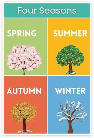 Amazon.com: Four Seasons Classroom Resource - Early Learning Poster ...