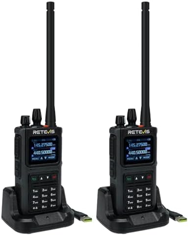 Retevis C1 Amateur Radio, Dual Band Walkie Talkie, Waterproof IP67 ...