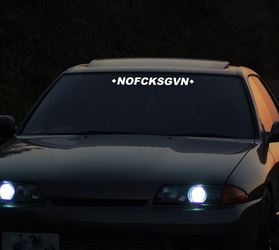 Buy LYOMAN® Car Sticker Exterior No Fucks Given Car Windshield Sticker ...