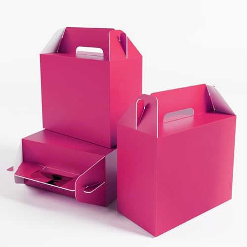 Amazon.com: XAGLVV 24Pack Hot Pink Party Favor Treat Box Packs, 7 * 3.5 ...