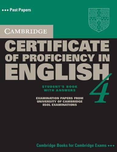 Amazon.com: Cambridge Certificate of Proficiency in English 4 Student's ...