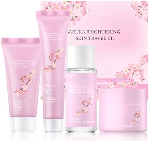 Amazon.com : Sakura Travel Skincare Set for Teenage Girls - Face ...