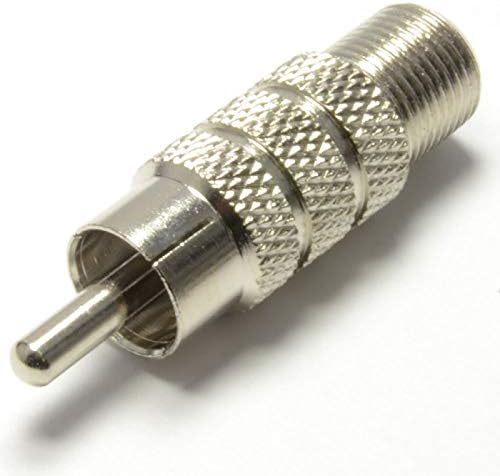 Type F Prise Femelle Type-F à RCA Phono Homme RF Adaptateur Connecteur ...