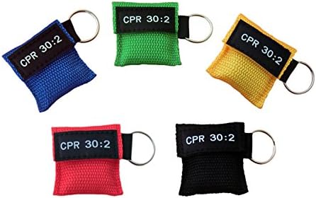 Amazon.com: KONMED 50 Pieces CPR Key Chain Emergency CPR Face Shields ...