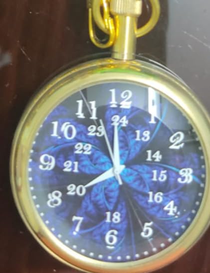 Buy M.A & SONS Personalized Open Face Brass Pocket Watch | Custom Dial ...