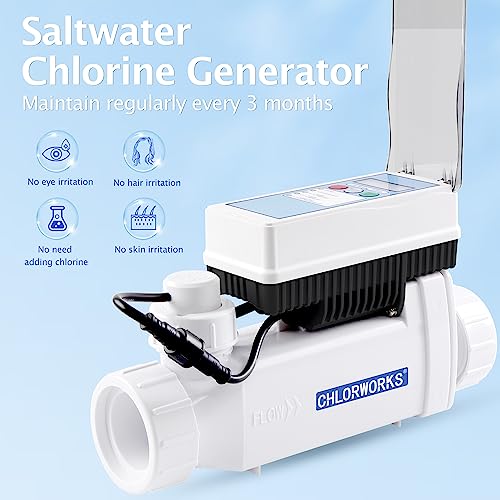 ChlorWorks Salt Chlorine Generator - Salt Cell with Power Center, Fit ...