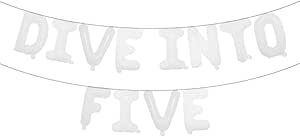Amazon.com: Dive Into Five Birthday Decorations, Ocean Theme Birthday Party Decorations Boys ...