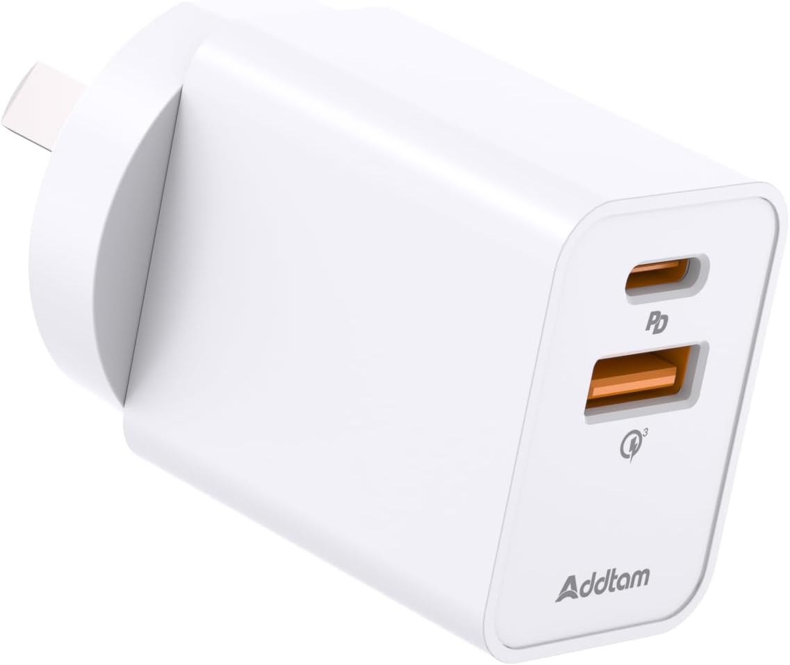 AU Plug 20W Fast Charger, USB C Charger, 2-Port Wall Charger with PD ...