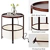 Amazon.com: DAILY&DIARY Side Table End Table with Charging Station ...