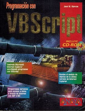 Amazon.com: Programacion Con VBScript (Spanish Edition): 9788441504110: José Manuel Alarcón ...