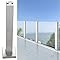 Amazon.com: Glass Deck Railing System Glass Panel Post, 60/70/80/90/100 ...