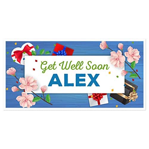 Amazon.com: Personalized Get Well Soon Banner : Home & Kitchen