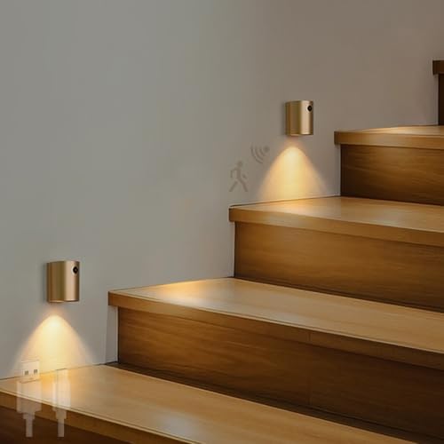 Modern LED Magnetic Wall Light with 120° Motion Sensor Wall Lamp USB ...