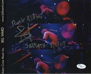 Bill Ward Autographed Photo - Black Sabbath 8x10 Authentic AFTAL COA ...