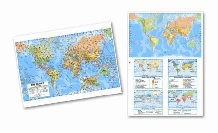 Amazon.com : Universal Map 29405 World Advanced Political Deskmap Set ...
