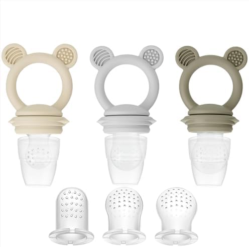 Amazon.com : PandaEar 3 Pack Baby Fruit & Food Feeder Pacifier ...