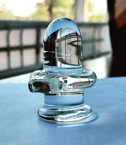 Buy Shree Shivay Handicrafts -Glass shivling Crystal Shivling Pure ...