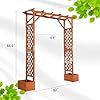 Amazon.com : VINGLI Wooden Garden Arbor with Planter, Wedding Arch for ...