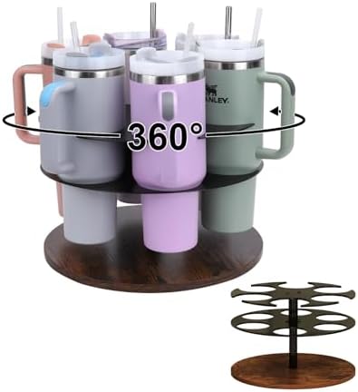 Amazon.com: Rotatable Stanley 40 oz Cup Organizer Holder and Storage ...