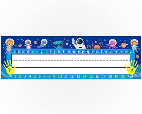 Amazon.com: Pack of 50 Solar System Style Nameplates for Student Desks ...