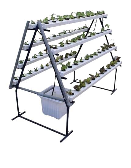 Semi-Automatic HDPE 96 Plant A-Frame Hydroponic System &Tower Garden ...