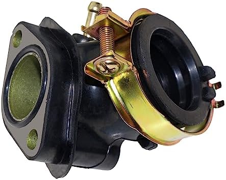 Amazon.com: New Olym GY6 Single Hose Connection Intake Manifold Pipe ...
