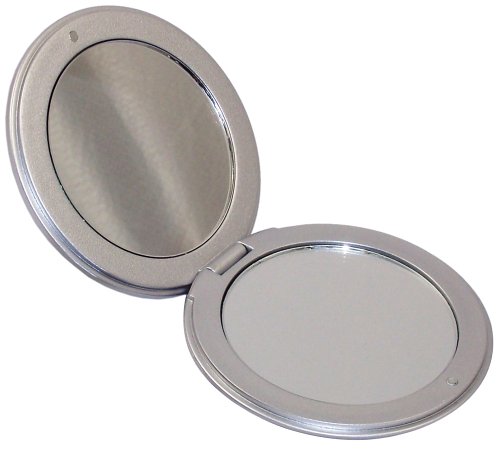 Amazon.com : Danielle Round Compact Mirror, Silver : Personal Mirrors ...
