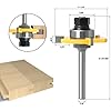 Tongue and Groove Set - APLUS Router Bit Set [ 2 Piece ] - Woodworking ...