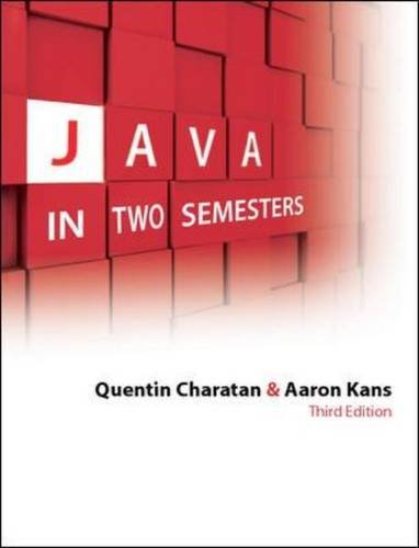 Java in Two Semesters with CD: Amazon.co.uk: Charatan, Quentin, Kans, Aaron: 9780077122676: Books