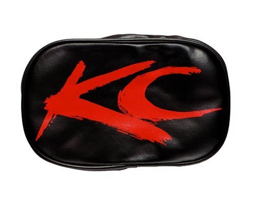 KC HiLiTES 5310 Black Vinyl 5x7 Light Cover with Red KC Logo - Set of 2 ...