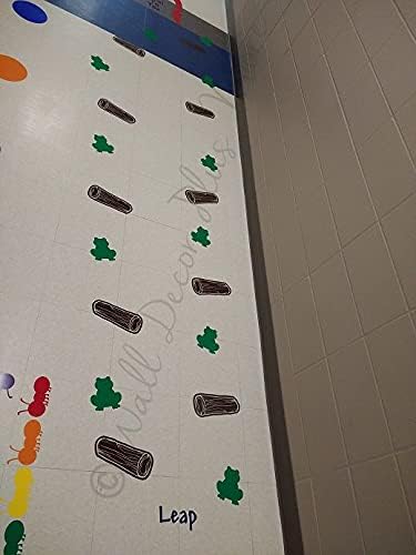 Amazon.com : Frog Logs Leap Sensory Path Floor Decals for Kids - Die ...