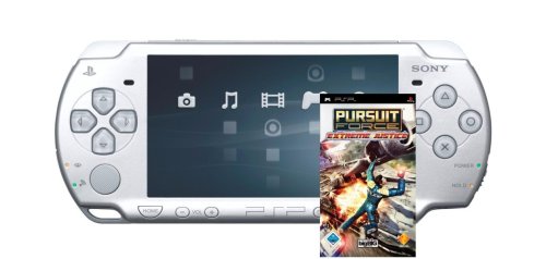PlayStation Portable - PSP Konsole Slim&Lite Ice Silver (Pursuit Force ...