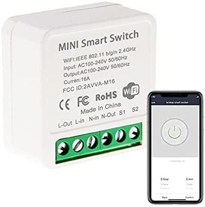 REES52 WiFi Smart Switch Light Switch, Compatible with Alexa/Google ...