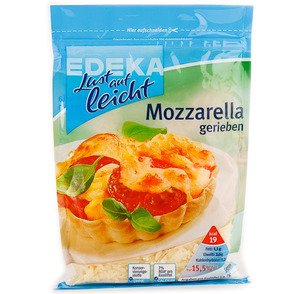 EDEKA Lust auf leicht Mozzarella gerieben 15,5% 200g : Amazon.de ...