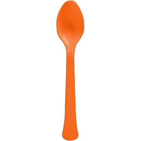 Amazon.com: Exquisite 150 Pack Orange Plastic Utensils Heavy Duty ...