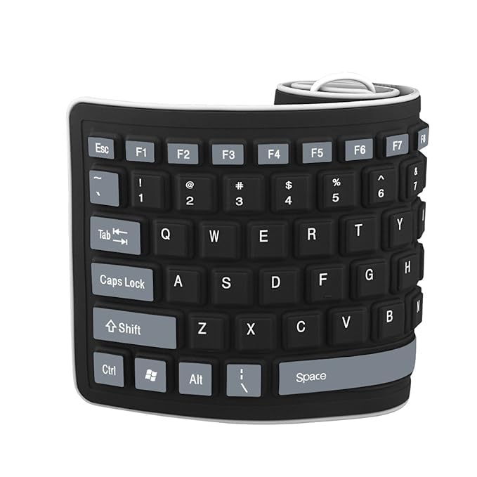 Amazon.in: Buy Ruhza Flexible Foldable Silicone Keyboard USB Wired ...