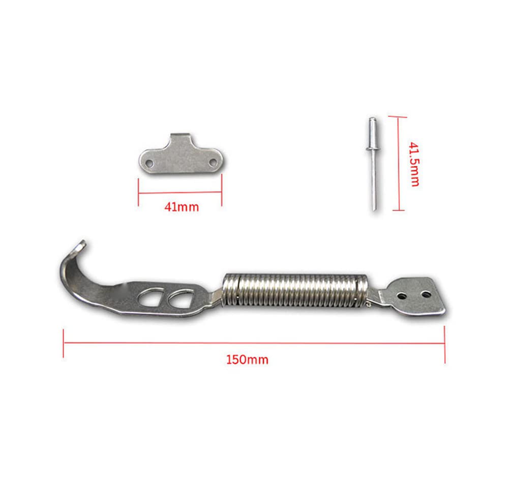 Snapklik.com : Car Universal Trunk Spring Hook, 2 Pcs Stainless Steel ...