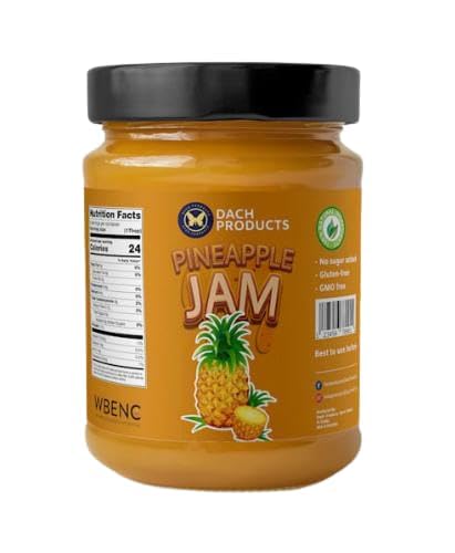 Amazon.com: Pineapple Sugar Free Jam – No Added Sugar, No Preservatives, Gluten Free Pineapple ...