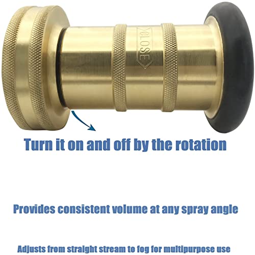 Snapklik.com : 2 NPSH Fire Hose Nozzle Brass Fire Equipment Heavy Duty ...