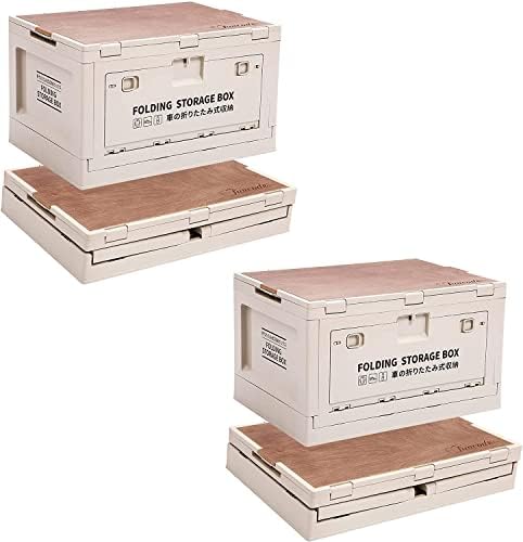 Amazon.com - VPTMRP 50L Large Capacity Camping Storage Box with Wooden ...