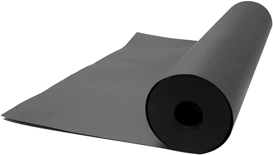 Amazon.com: Papersaurus Black Kraft Paper Roll - Black Wrapping Paper ...